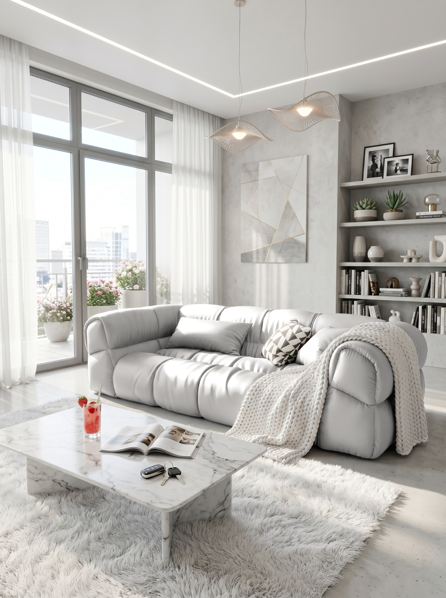 Диван Шелби Galaxy New White NOW 239x105x72 см, белый Экокожа, нераскладной Дом мебели для вас