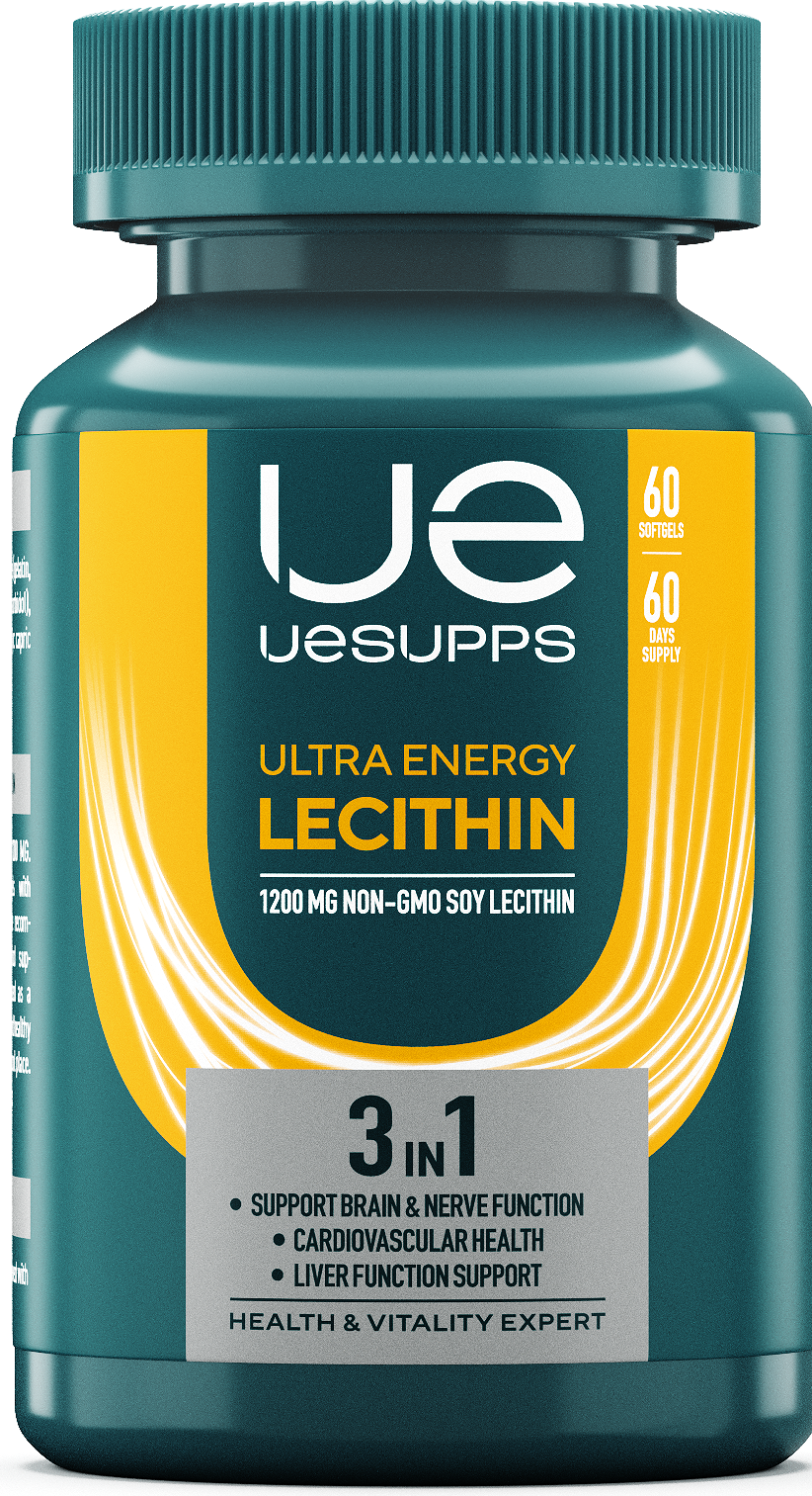 UESUPPS Витамины Лецитин 60 софтгель Ultra Energy Lecithin 60 Softgels 50ml