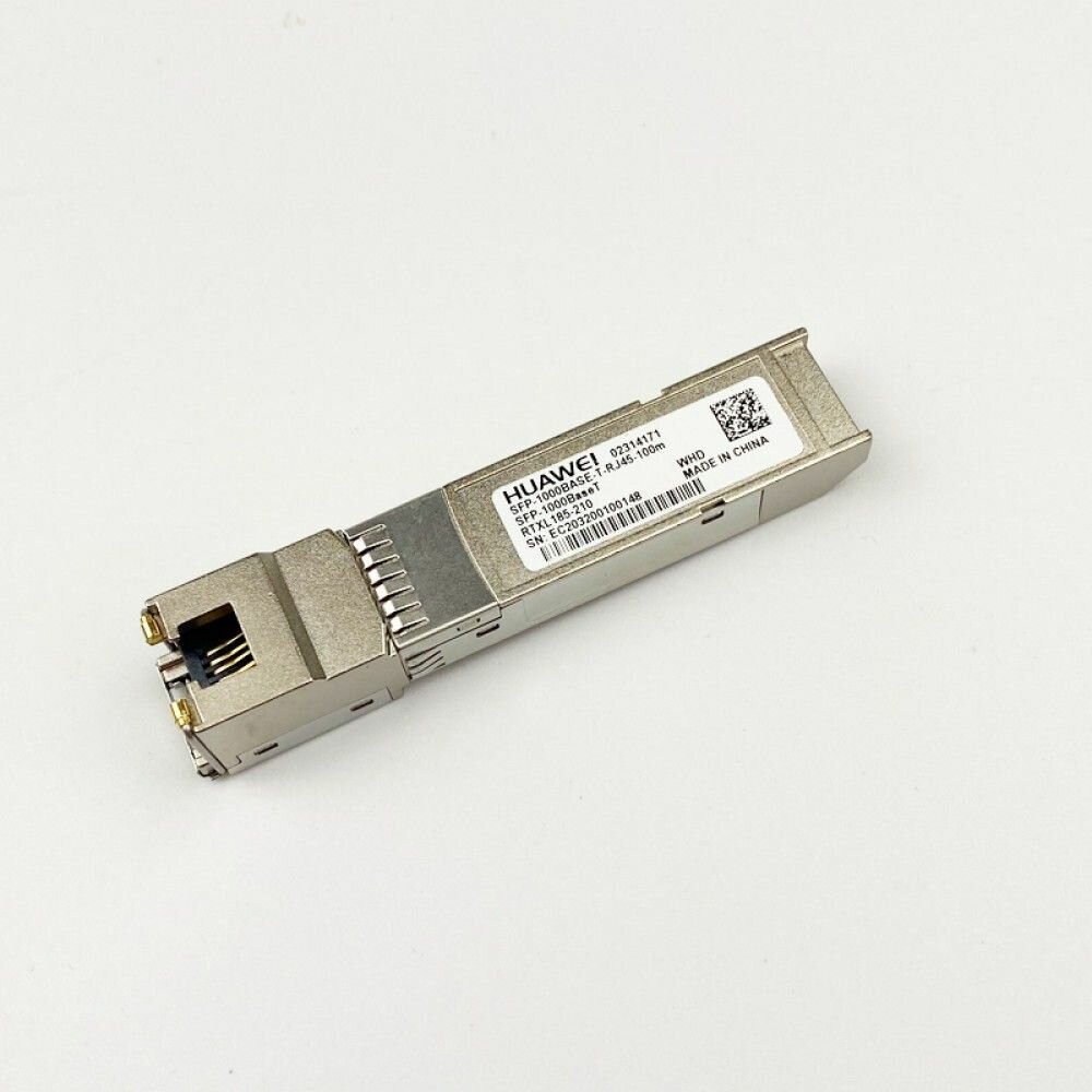 Трансивер Huawe* SFP-1000BaseT Electrical SFP GE Electrical Interface Module 100m RJ45 (2314171)