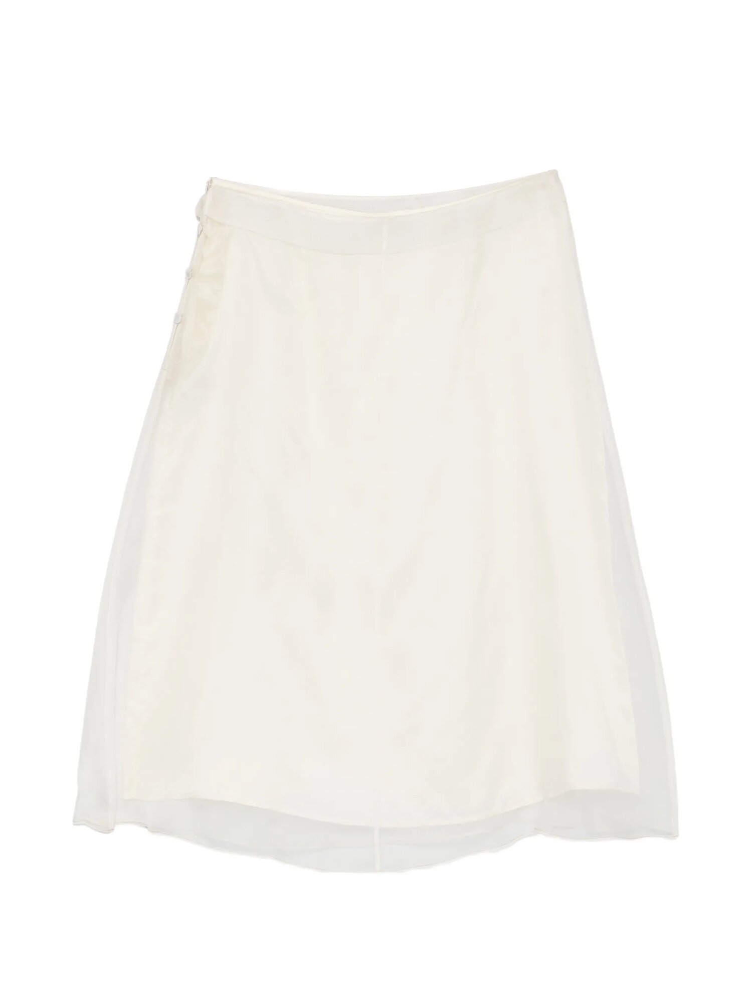 Юбка Sheer-overlay silk midi skirt