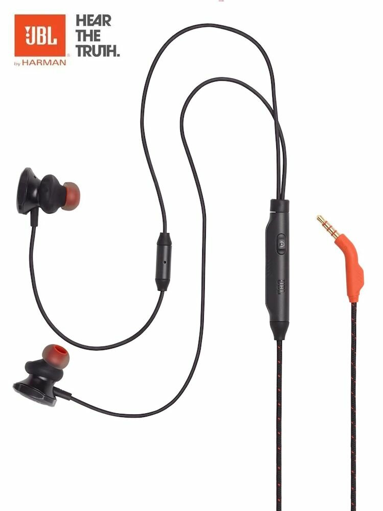 Игровые наушники JBL Quantum 50, mini jack 3.5 mm, черный
