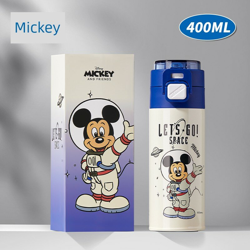 Микки 400 мл, термокружка из нержавеющей стали 316 с кольцом для ручки для детей