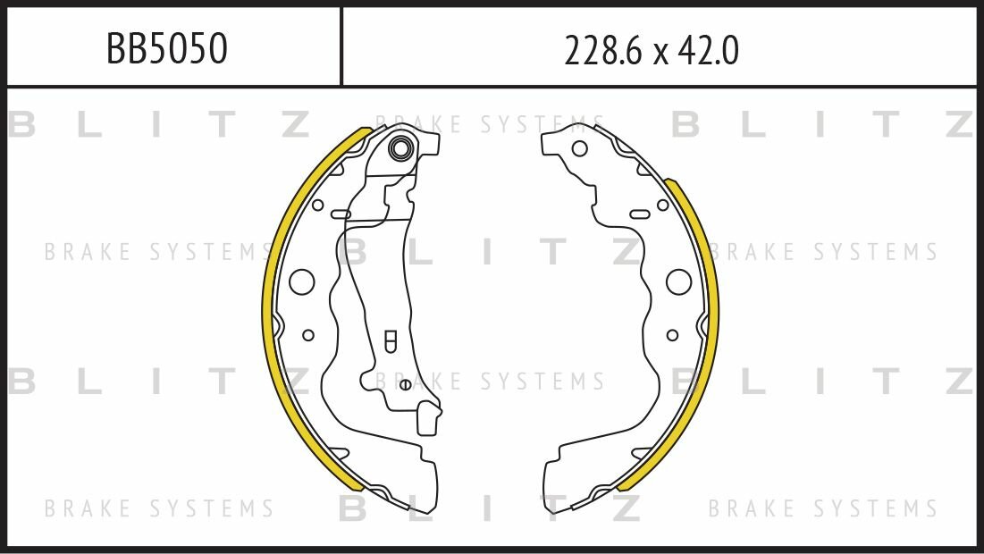 BB5050 Колодки тормозные RENAULT 07- задн. барабан.