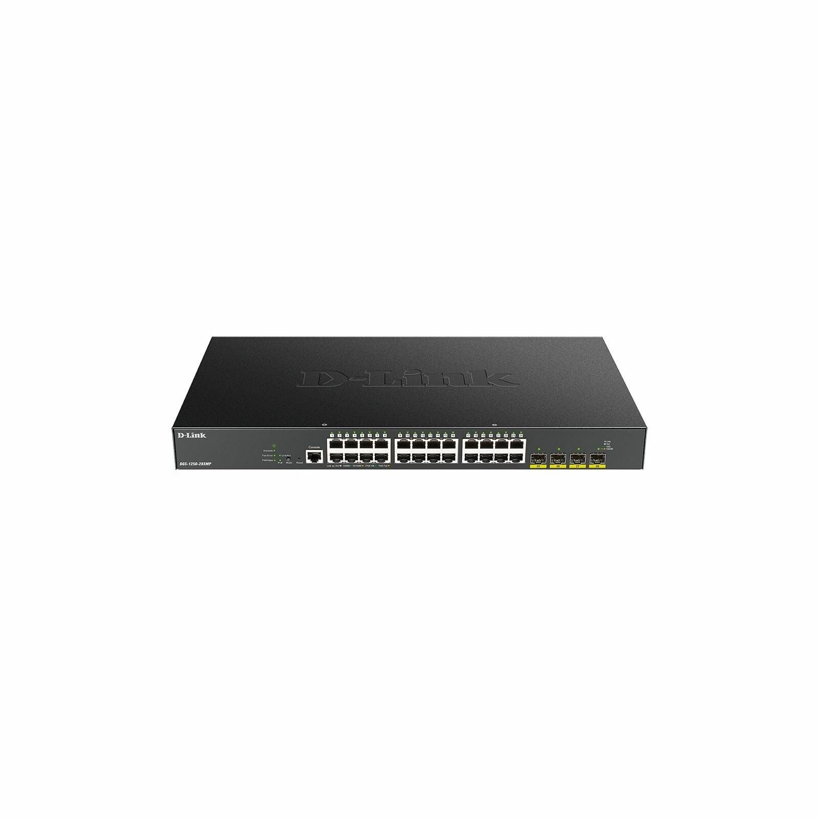 D-Link DGS-1250-28XMP Коммутатор управляемый L2 PoE 24 порта 10/100/1000 Мб/с,