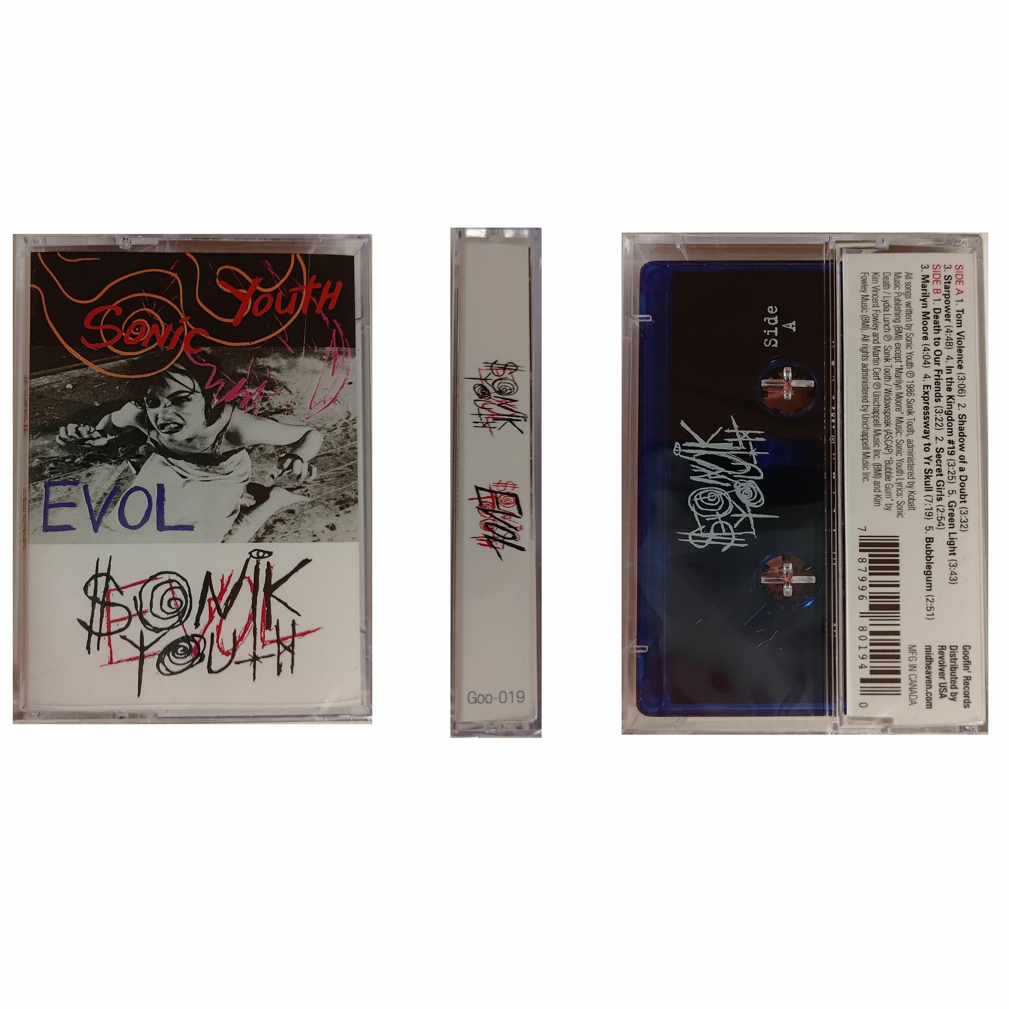 Sonic Youth. Evol (MC, Reissue, Blue Cassette/Аудиокассета/Импорт)