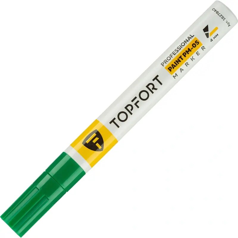 Маркер лаковый Topfort Paint 4 мм зеленый, 1827840
