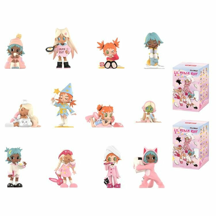Фигурка унисекс POP MART Poppy Frankie Gigi Lil Peach Riot, 2 шт.