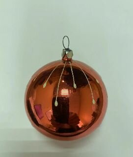 Елочная игрушка Шар 6см, фосфорный рисунок