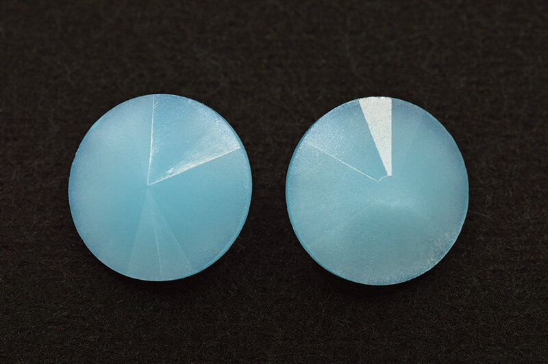 Риволи Matubo 12mm Czech Glass, цвет RV038 Aqua alabaster, 12-RV038, 1шт