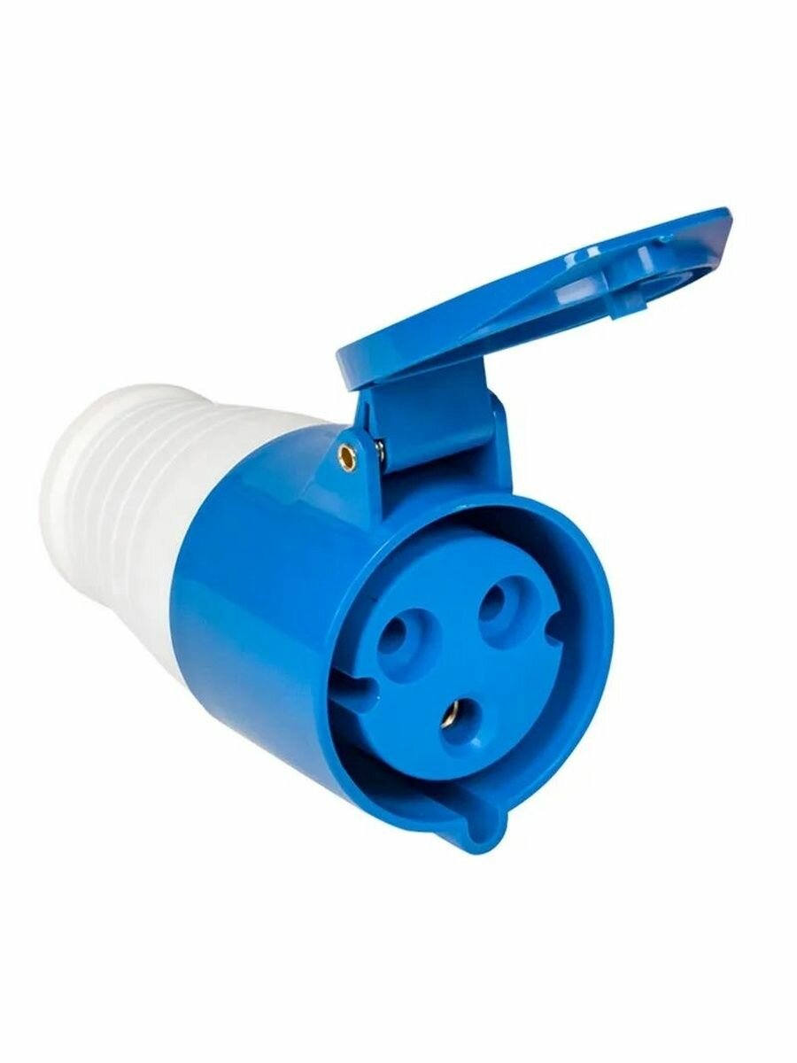 Розетка кабельная 32А 220В 2P+E IP44 (223) EKF ps-223-32-220