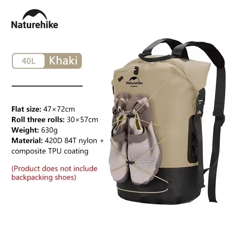 Naturehike 40L Khaki рюкзак для активного отдыха