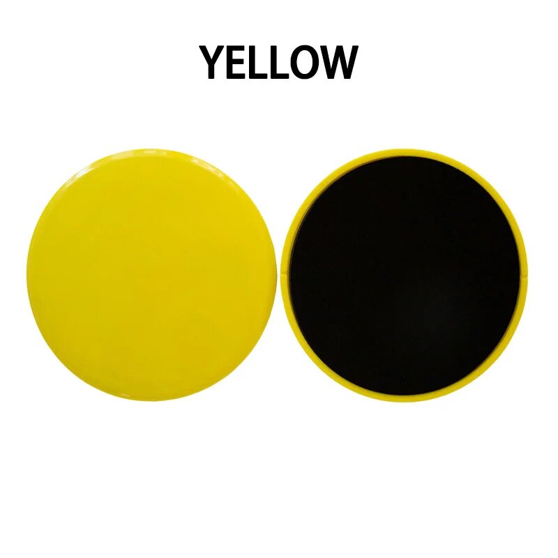 Yoga Sliding Discs 2 pcs Желтый, YELLOW