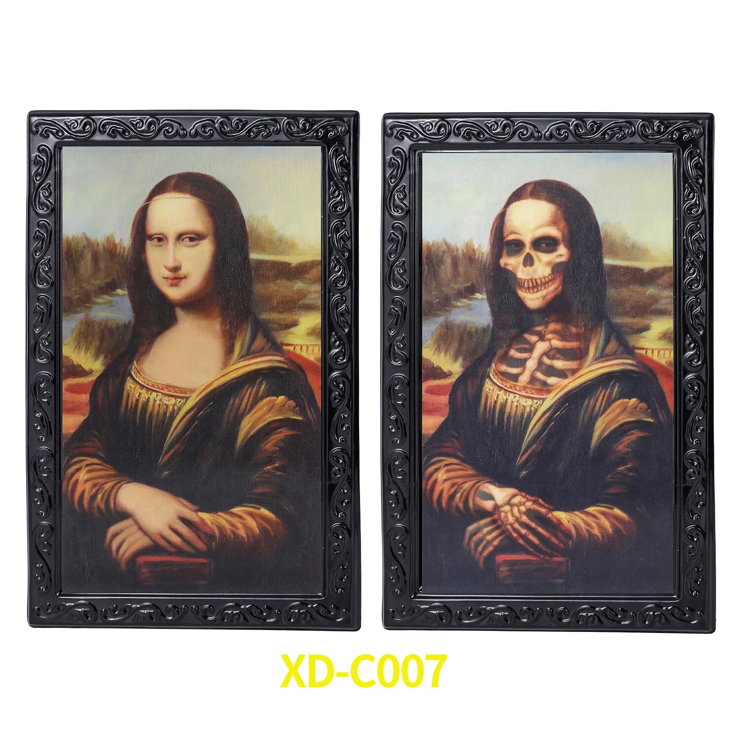 3D Фоторамка Хэллоуин "Мона Лиза-призрак", C007