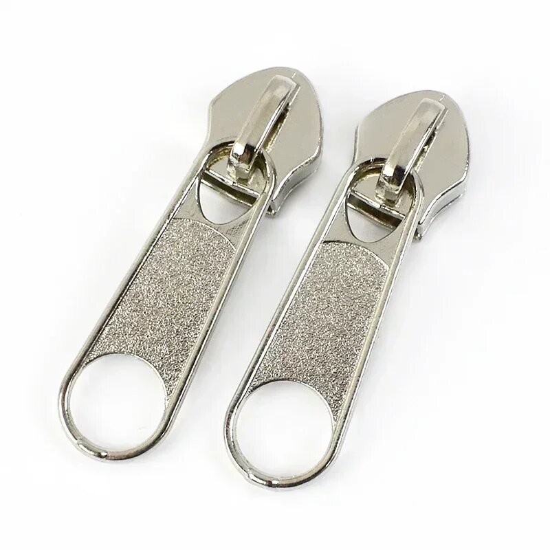 Набор бегунков для молний Meetee 3#5#, цветные, Серебряный, ForNylon-No3, Silver, 20Pcs