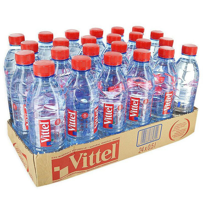 Вода негазированная Vittel, 24 шт по 0,33 л