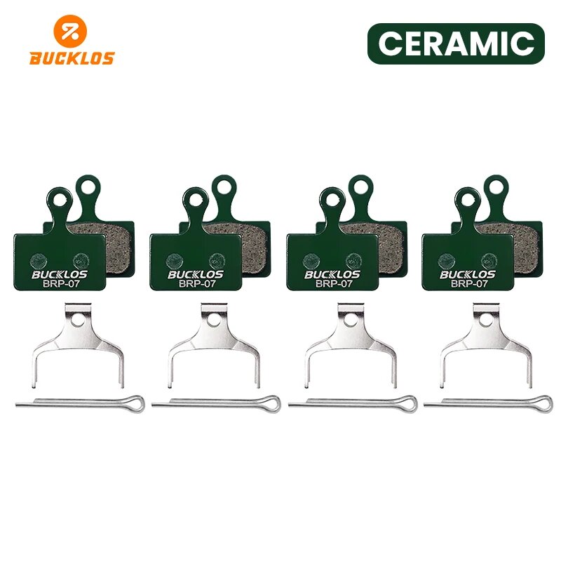 BUCKLOS керамические тормозные колодки для SHIMANO K03S K04S K05S Зеленый, 4PC CERAMIC PAD