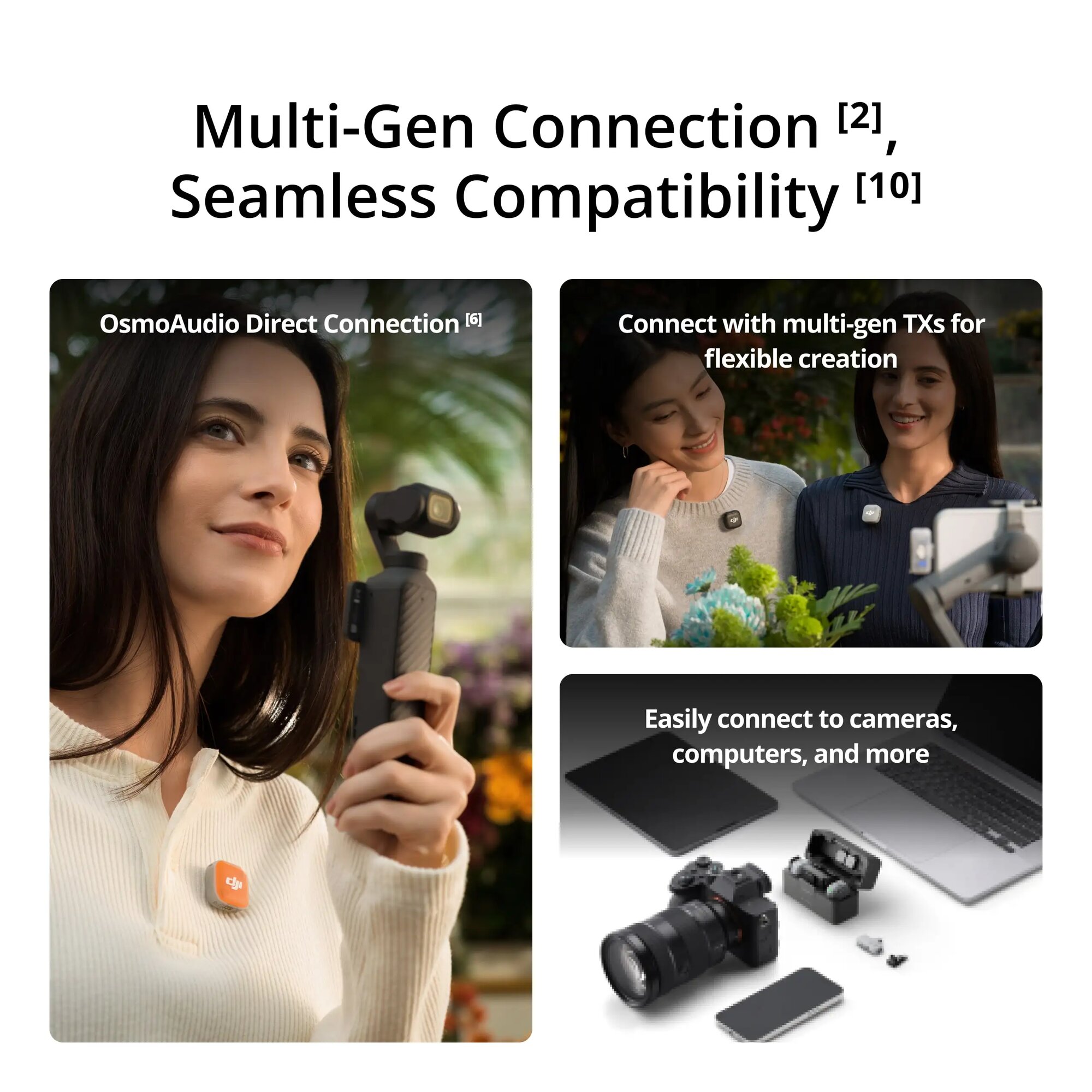 Передатчик DJI Mic Mini 2 для DJI Osmo Pocket 4/3/Nano/360/Action 6 — фото 1