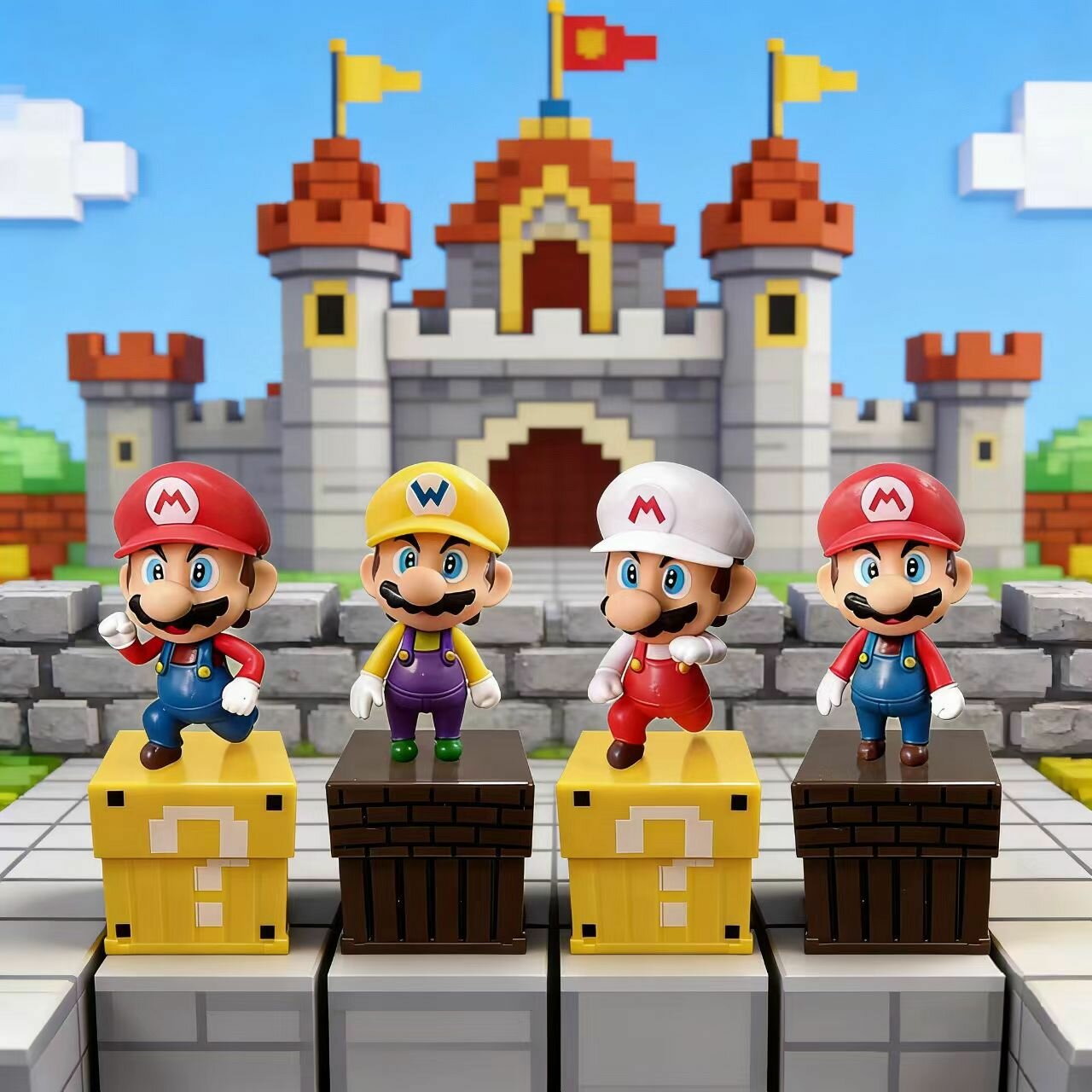 Набор фигурок Супер Марио 4 шт, коллекционные фигурки из игры Mario, подарок для детей и фанатов