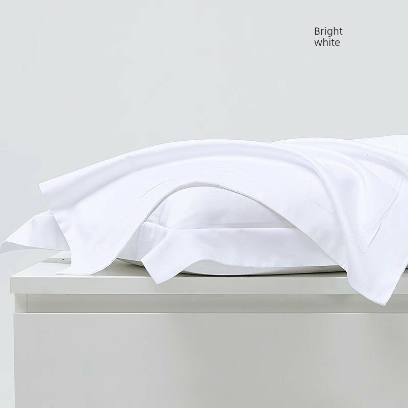 TEVEL 48x75 см парная подушка из 60-го сортового длинноволокнистого хлопка в ярко-белом цвете, высококачественное