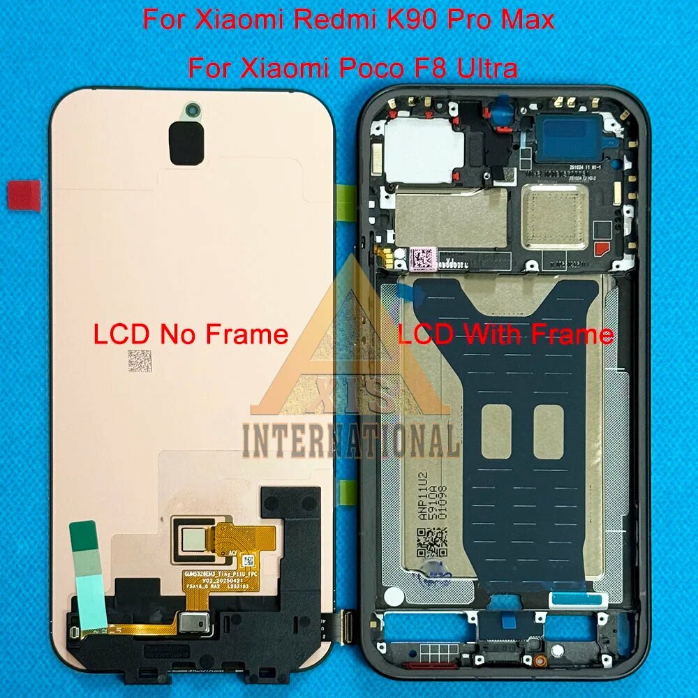 AMOLED дисплей для Xiaomi Redmi K90 Pro Max/Poco F8 Ultra, черный