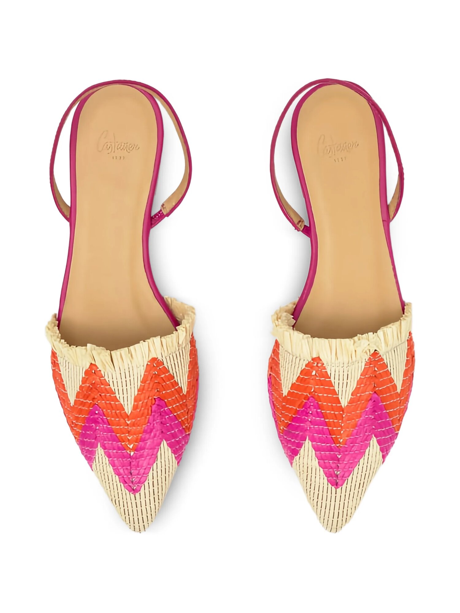 Туфли Castaner Berta pointed-toe flat pumps, размер 39, разноцветный — фото 1
