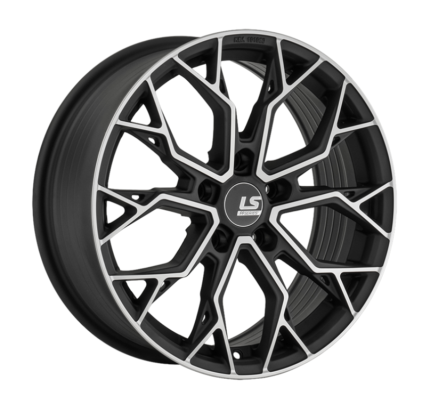 Диск колесный LS FlowForming RC108 7,5x17 5x120 Dia72.6 ET30 цвет MBF (черный, полировка)