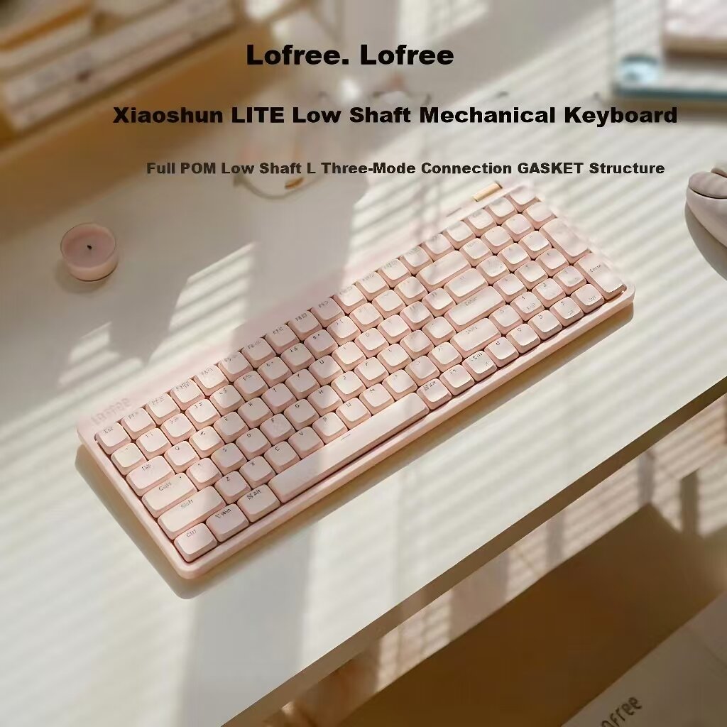 Беспроводная механическая клавиатура LOFREE Small Smooth Youth Edition, Pink Light, на 100 клавиш