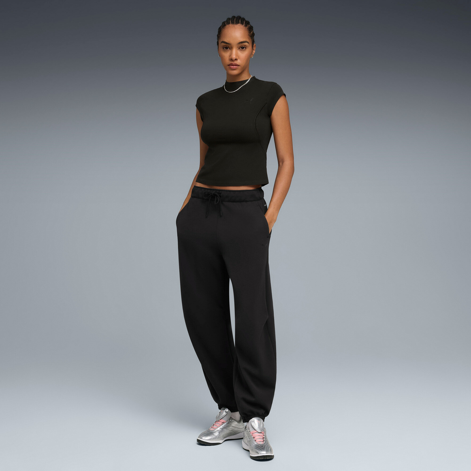 Брюки PUMA PUMATECH SENSE Pants DK cl, размер L, черный — фото 1