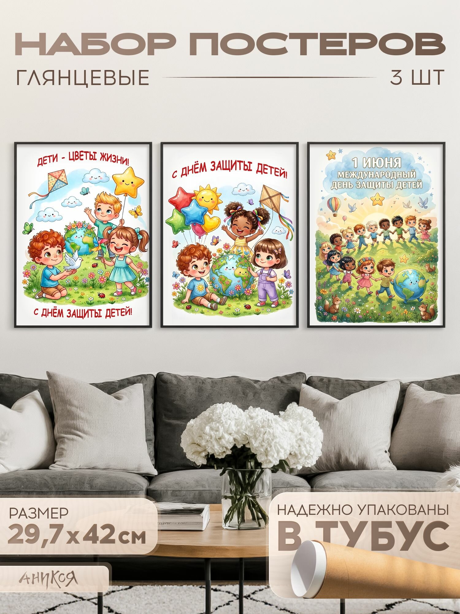 Плакаты на стену День защиты детей