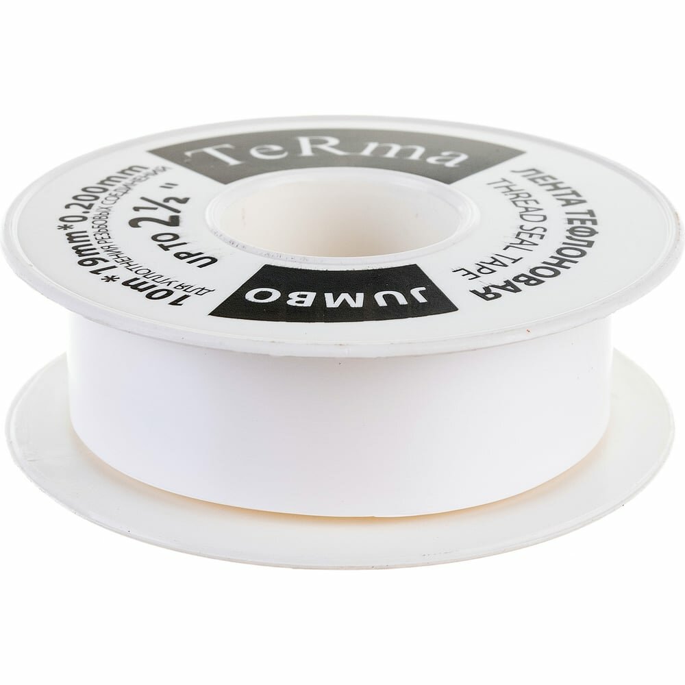 ФУМ лента Terma JUMBO 2 1/2", 10 м х 19 мм х 0.2 мм 20154 — фото 1