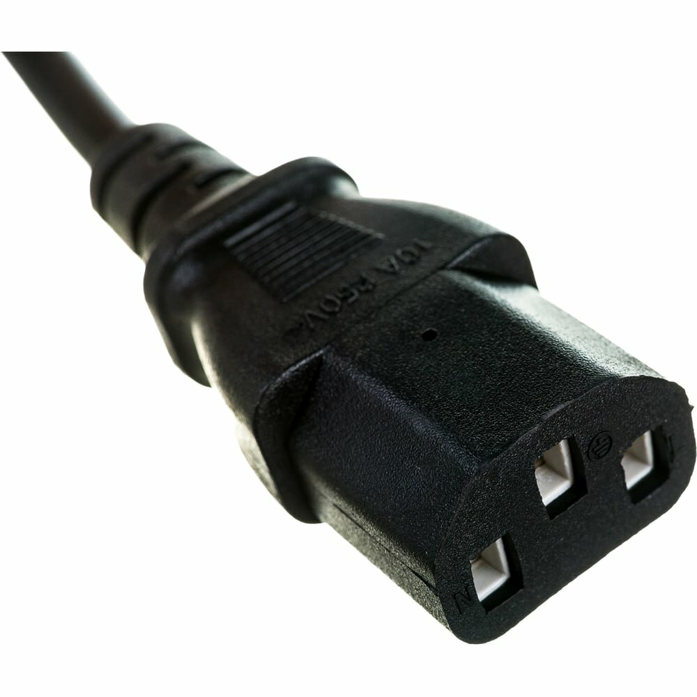 Кабель питания ExeGate Power PC-3P Евровилка Schuko- С13 VDE-250V-3х0.75-CU 10A черный 3м 280650 — фото 1