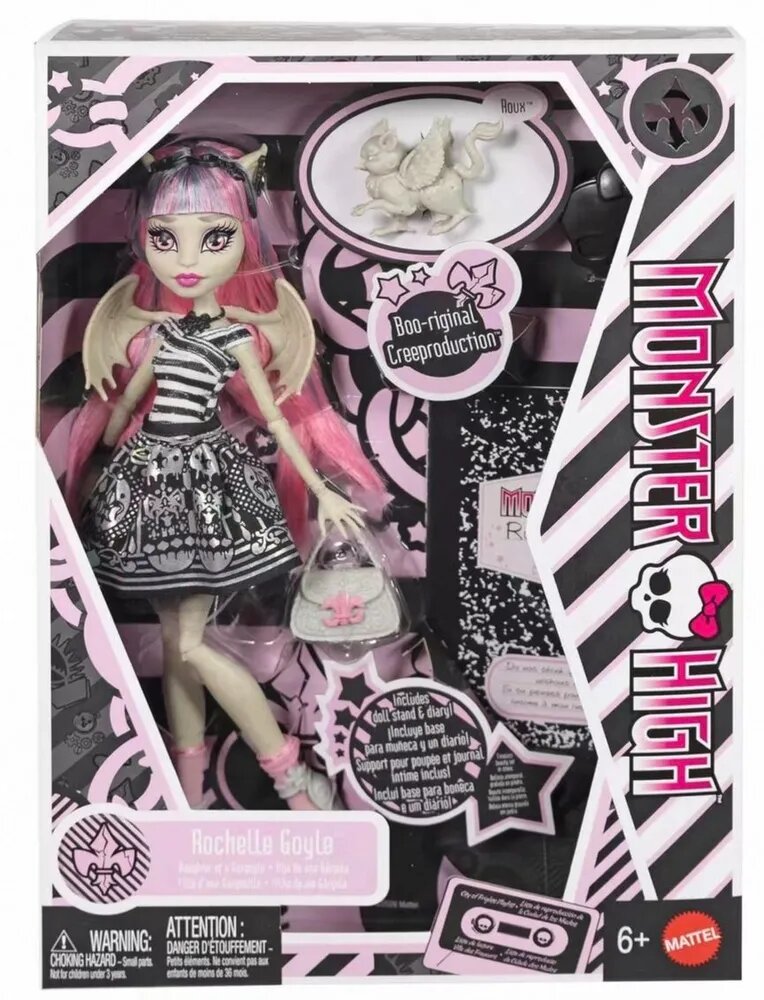 Monster High Boo-riginal Creeproduction Rochelle Goyle G1 Воссоздайте каменную статую G1 из школы Elf High School2026