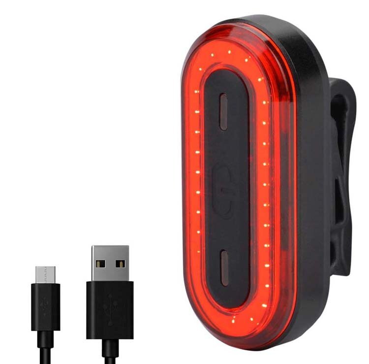 Велофонарь задний Briviga USB 40