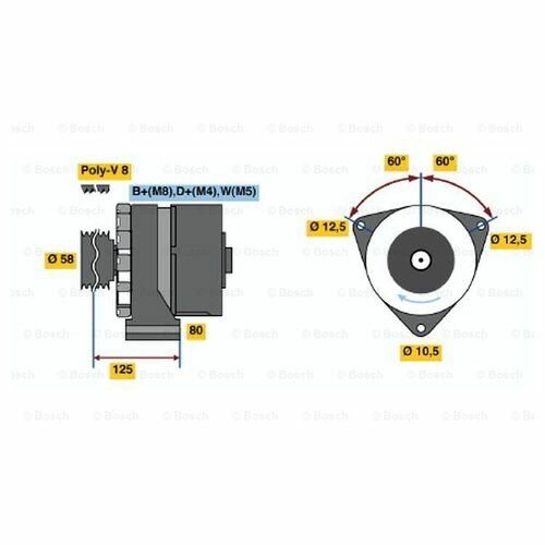 Фильтр воздушный Bosch F026400449 для Renault Latitude