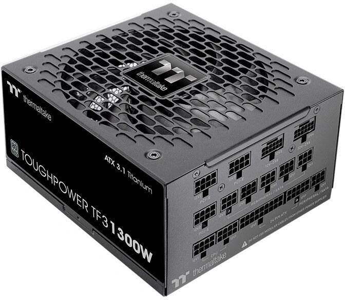 Блок питания Thermaltake ATX 1300W Toughpower TF1300 80+ titanium 24pin APFC 140mm fan 16xSATA Cab Manag RTL