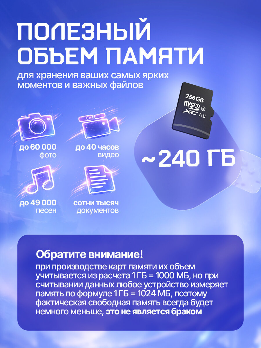 Карта памяти micro sd 256 gb — фото 1