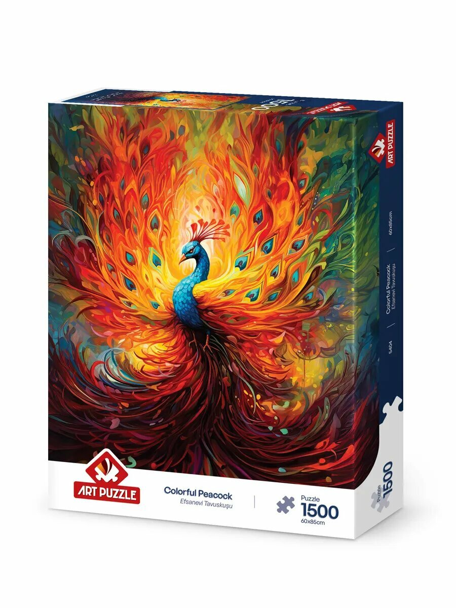 ART PUZZlE Разноцветный павлин 1500 дет.