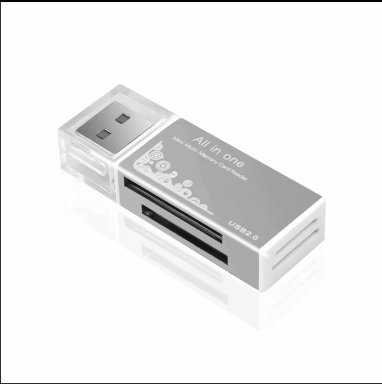 Мульти Картридер All-в-1 USB 2.0 для чтения карт памяти компьютера, ноутбука, телефона