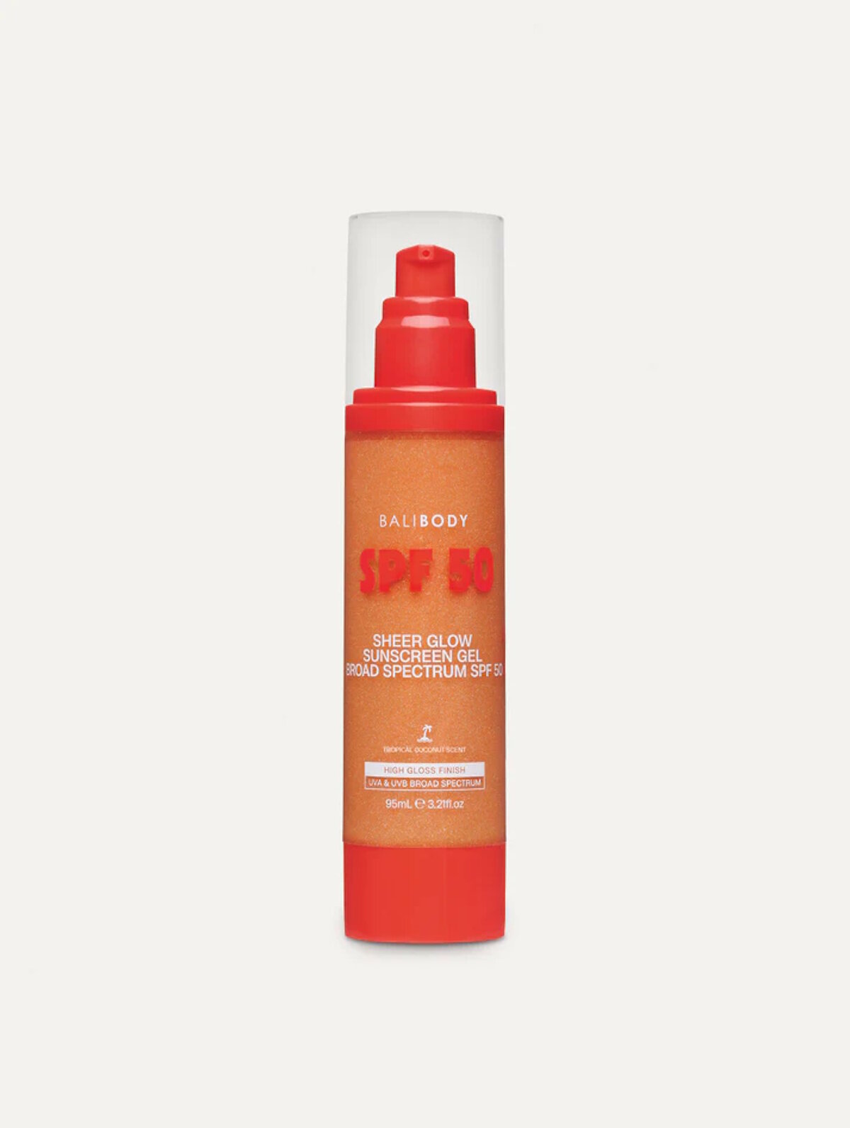 Солнцезащитный гель для тела Bali Body Sheer Glow SPF50, 95 мл