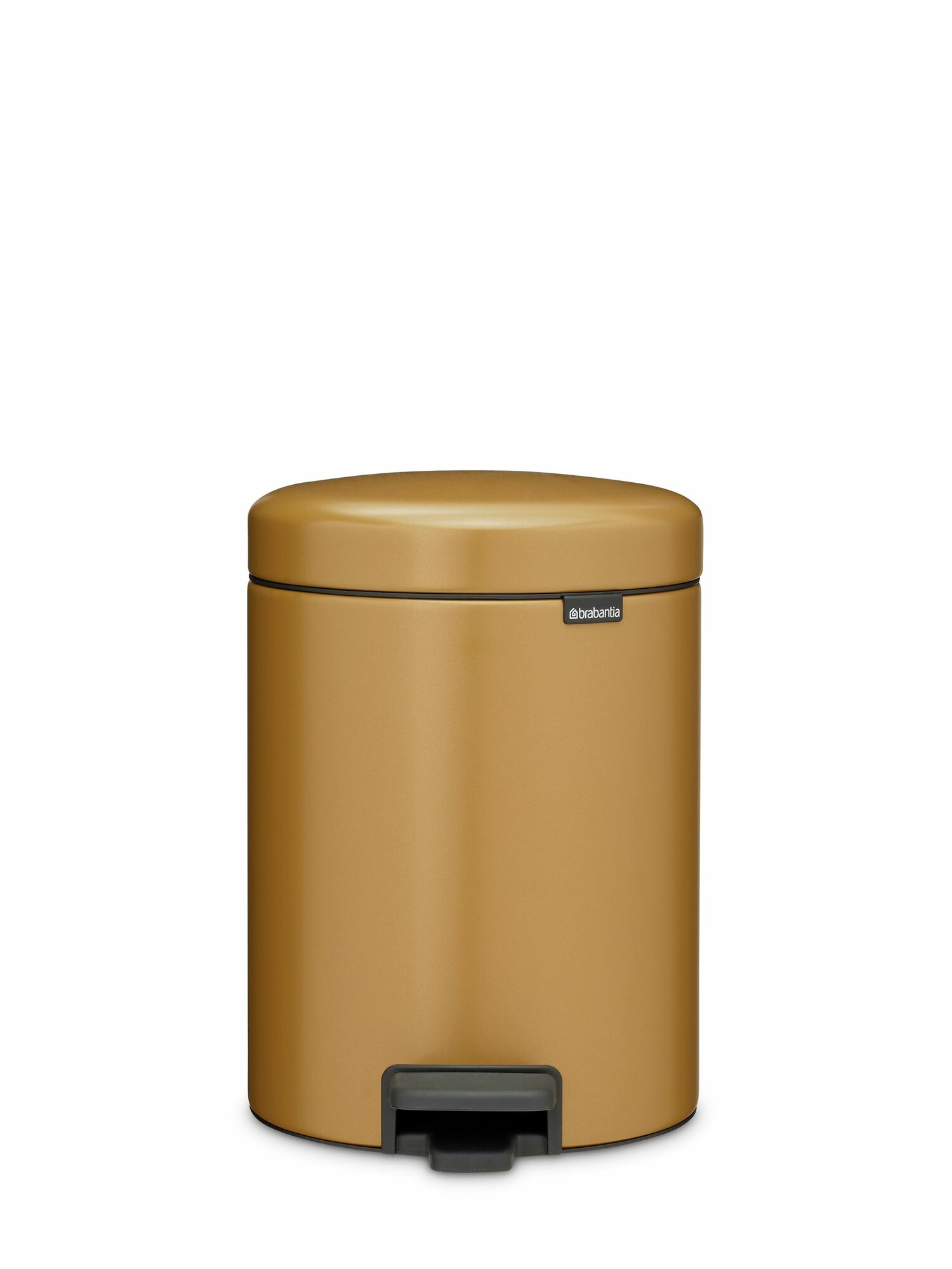 Бак мусорный Brabantia "NewIcon" с педалью светлое золото 5л 255120