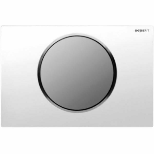 Кнопка смыва для инсталляции Geberit Sigma 10 115.758. KL.5 Белая Хром матовый