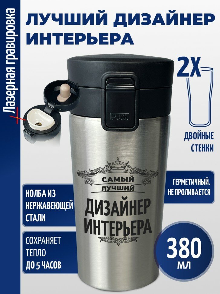 Термокружка "дизайнер интерьера"