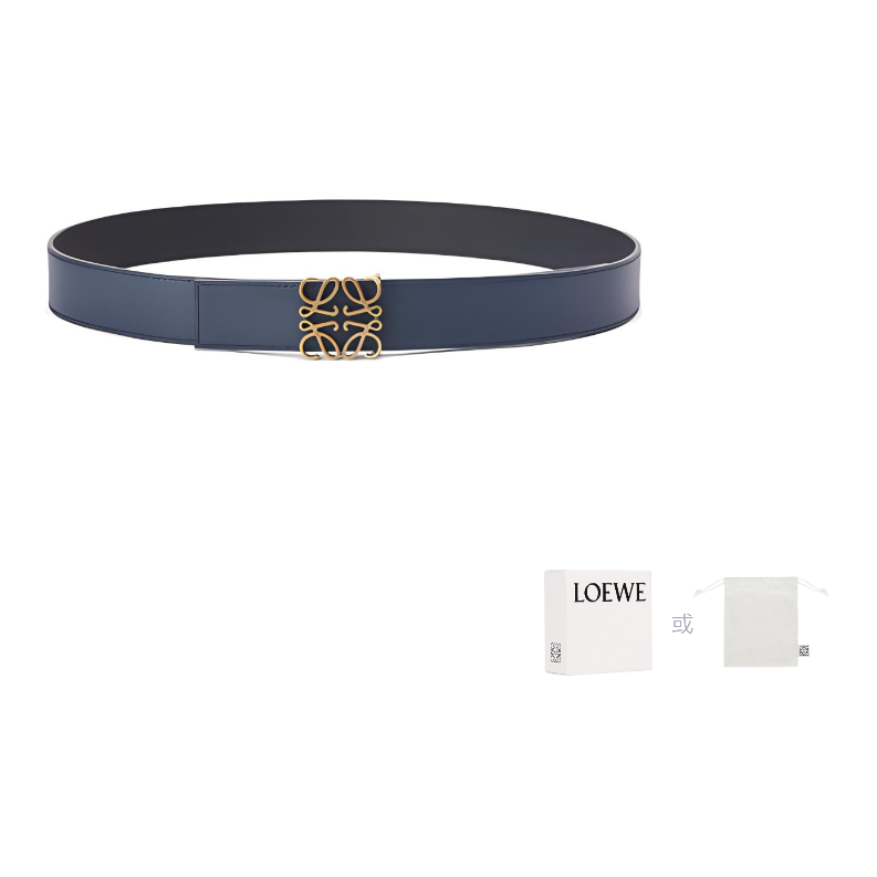 LOEWE Кожаные ремни Мужской Синий 85
