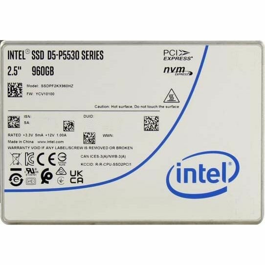 SSD-накопитель Intel SSDPF2KX960HZN1 960 ГБ 2.5"