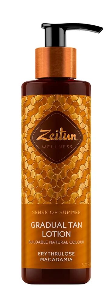 ZEITUN Лосьон-автозагар постепенного действия "Ритуал Солнца", 200 мл