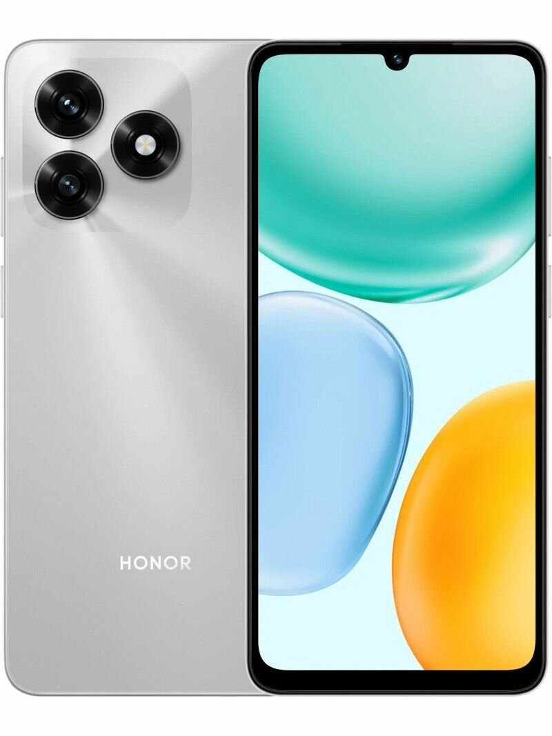 6.74" Смартфон Honor X5c 4/64Gb, NLA-LX2, IPS, 90Гц, 5260мAч, серебристый