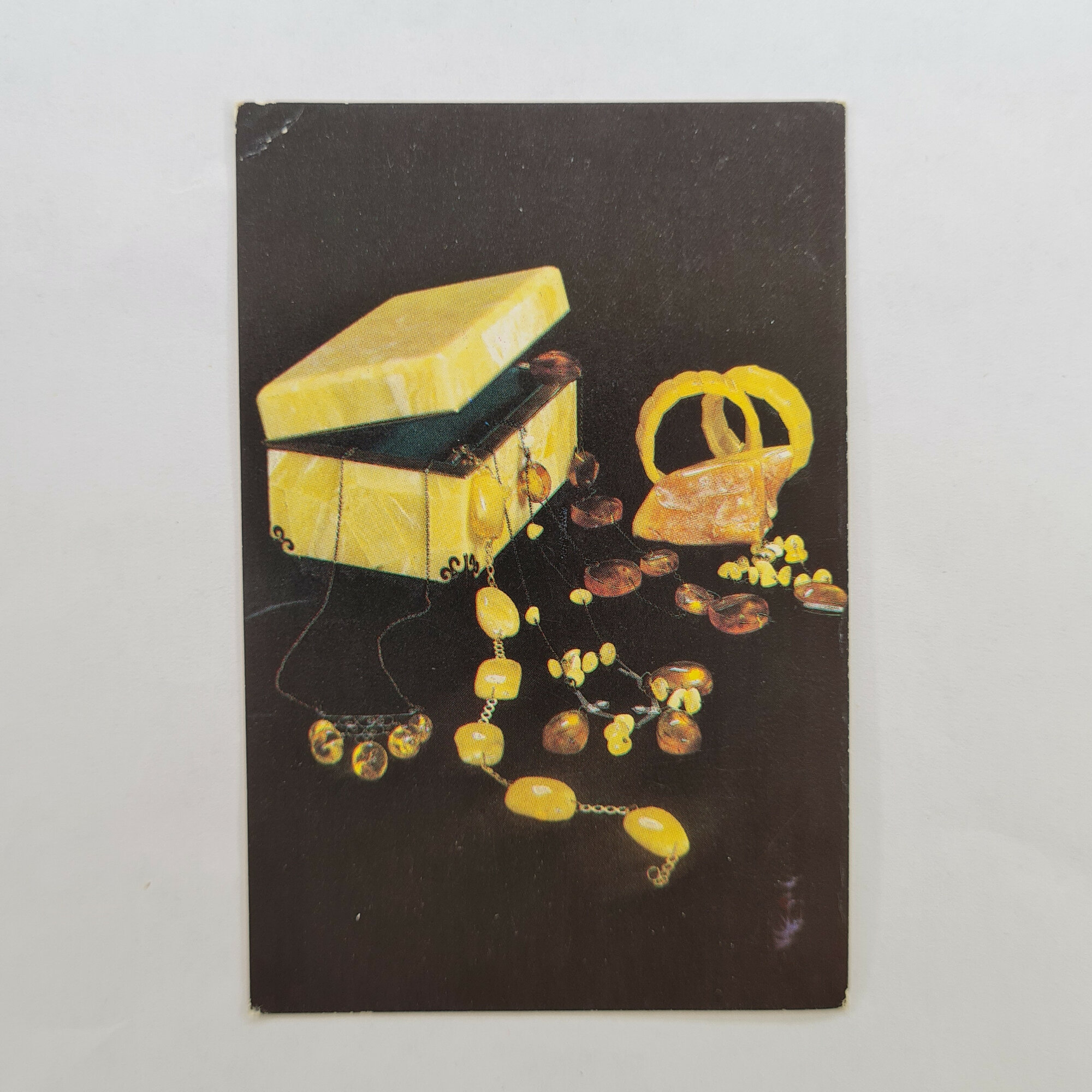 Карманный календарик СССР 1991. Ювелирные украшения, драгоценные камни. Советский календарь