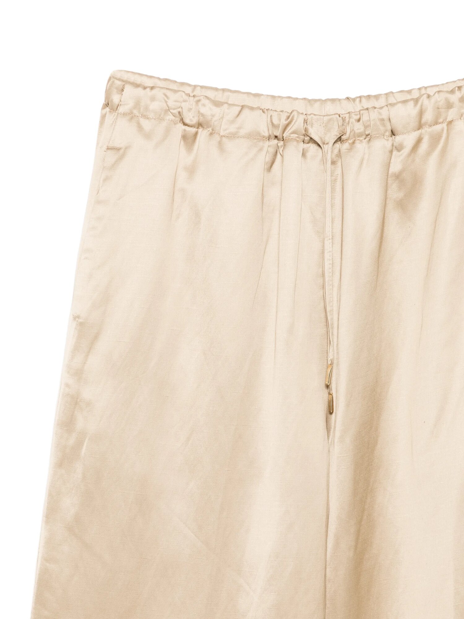 Брюки BRIGLIA 1949 Drawstring wide-leg trousers, размер 40 — фото 1