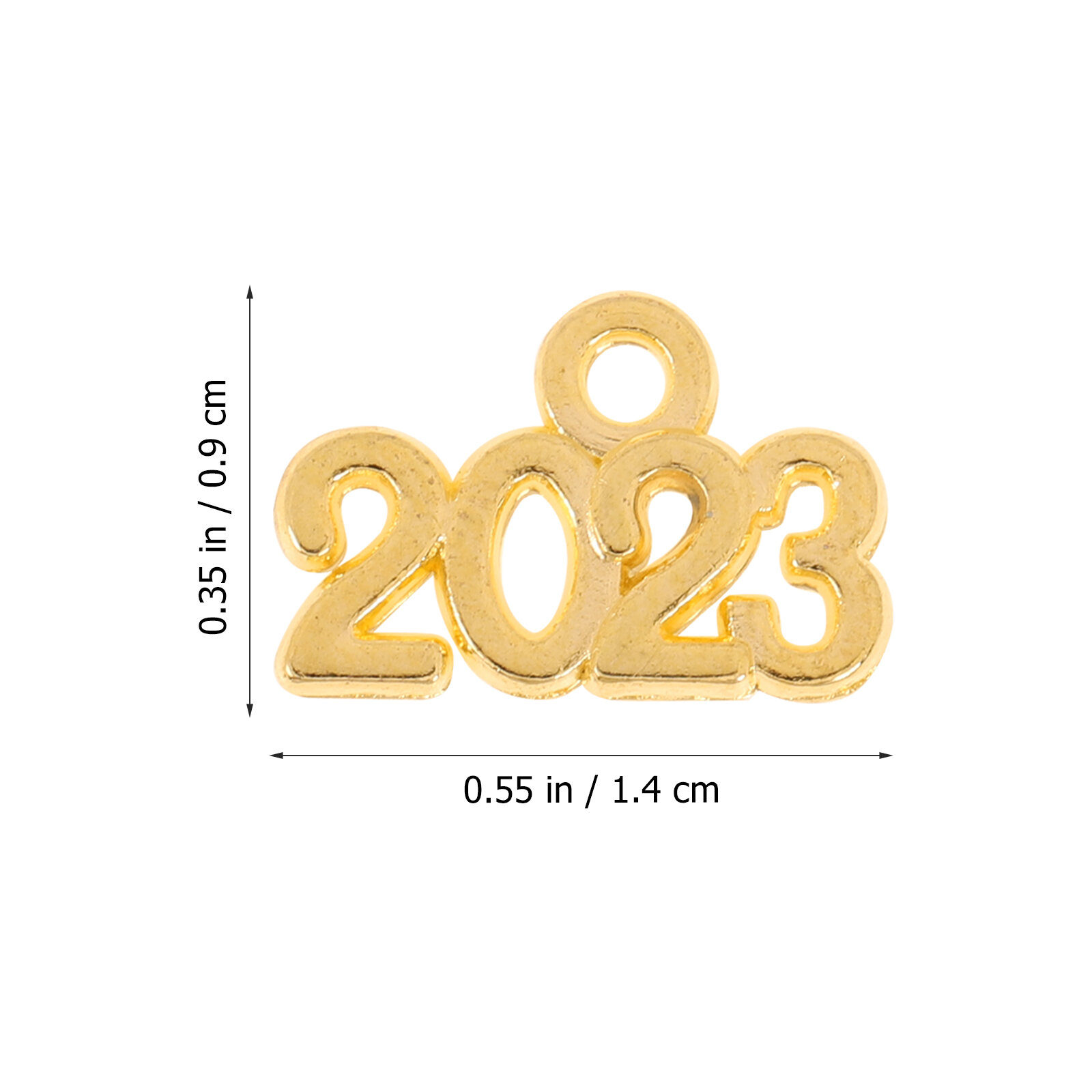 2023 Чармы Для Ювелирных Изделий 100 Штук Набор Для Создания Подарков На Новый Год Размер 1 4X0 9Cm Золотой Цвет