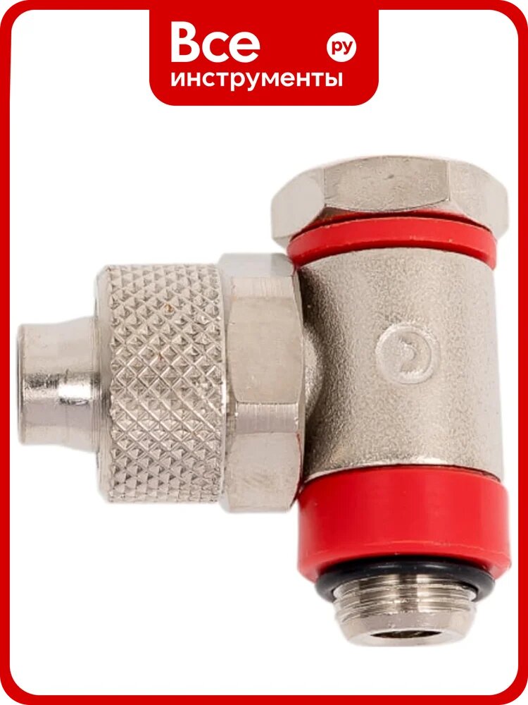 Фитинг с накидной гайкой 1525 10/8-1/8 CAMOZZI 50-1525-3556, соединитель шланга из никелированной латуни, под зажим